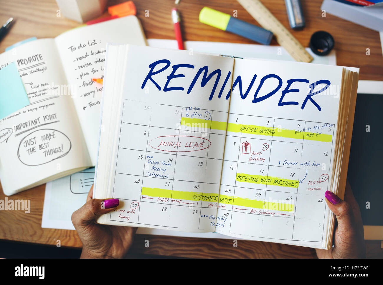 Agenda timetable calendar schedule hi-res stock photography and images ...