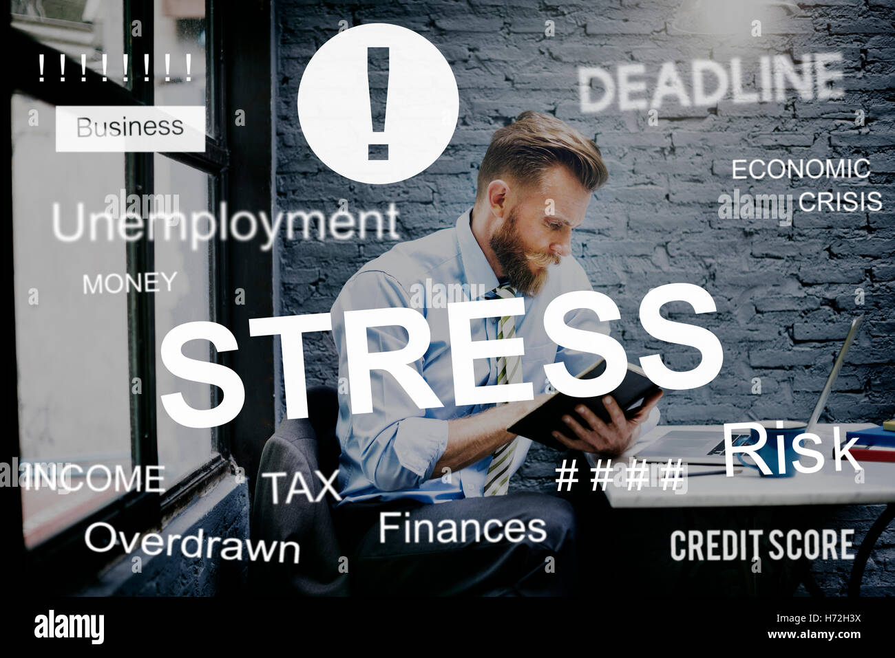 Business Problem Concern Worried Graphic Concept Stock Photo - Alamy