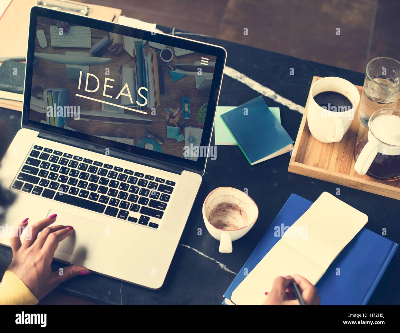 Discussion Brainstorming Ideas Creative Webpage Concept Stock Photo - Alamy