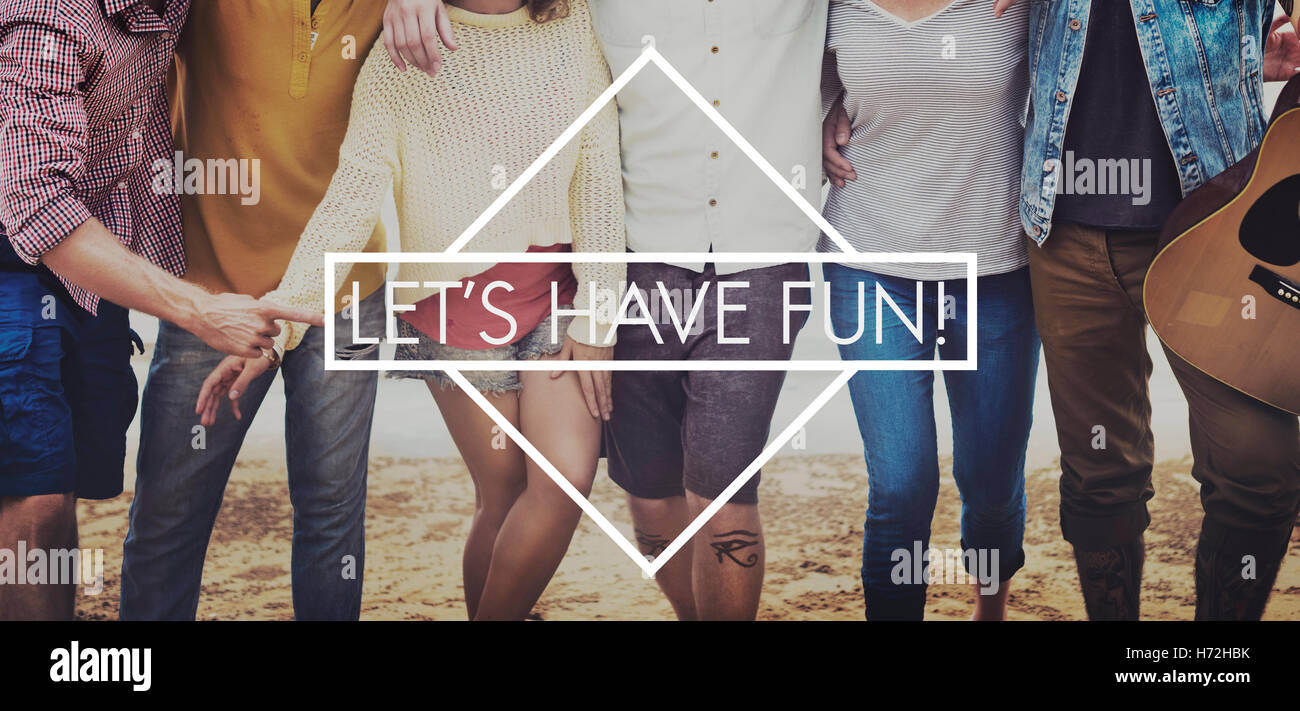 Have Fun Enjoyment Entertainment Happiness Concept Stock Photo - Alamy