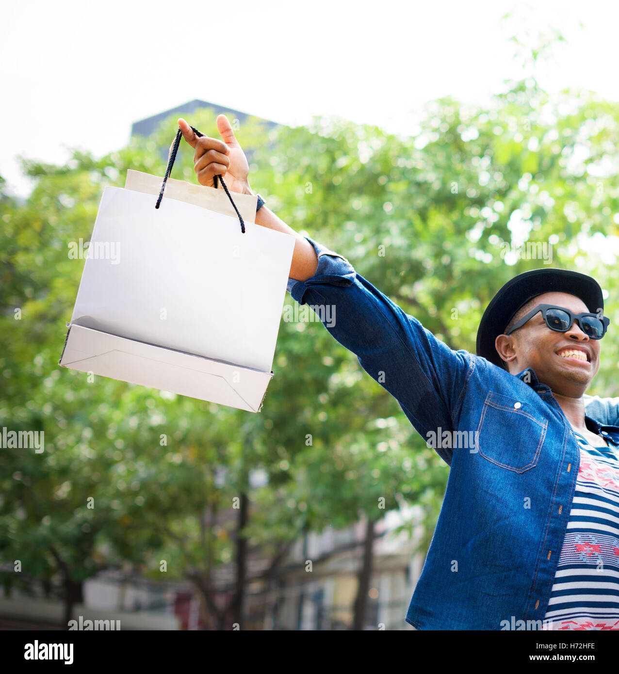 Man Shopping Spending Customer Consumerism Concept Stock Photo - Alamy
