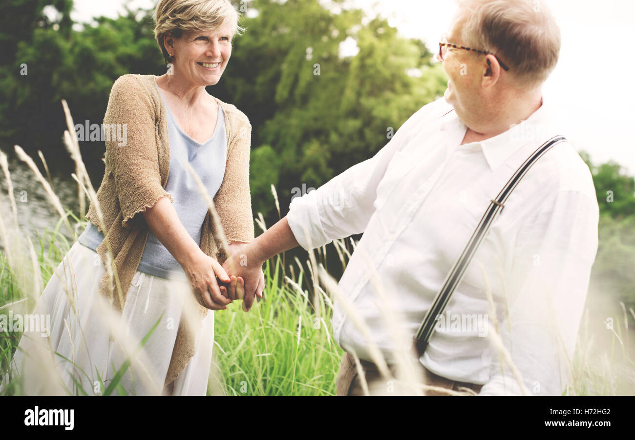 Elderly Senior Couple Romance Love Concept Stock Photo - Alamy