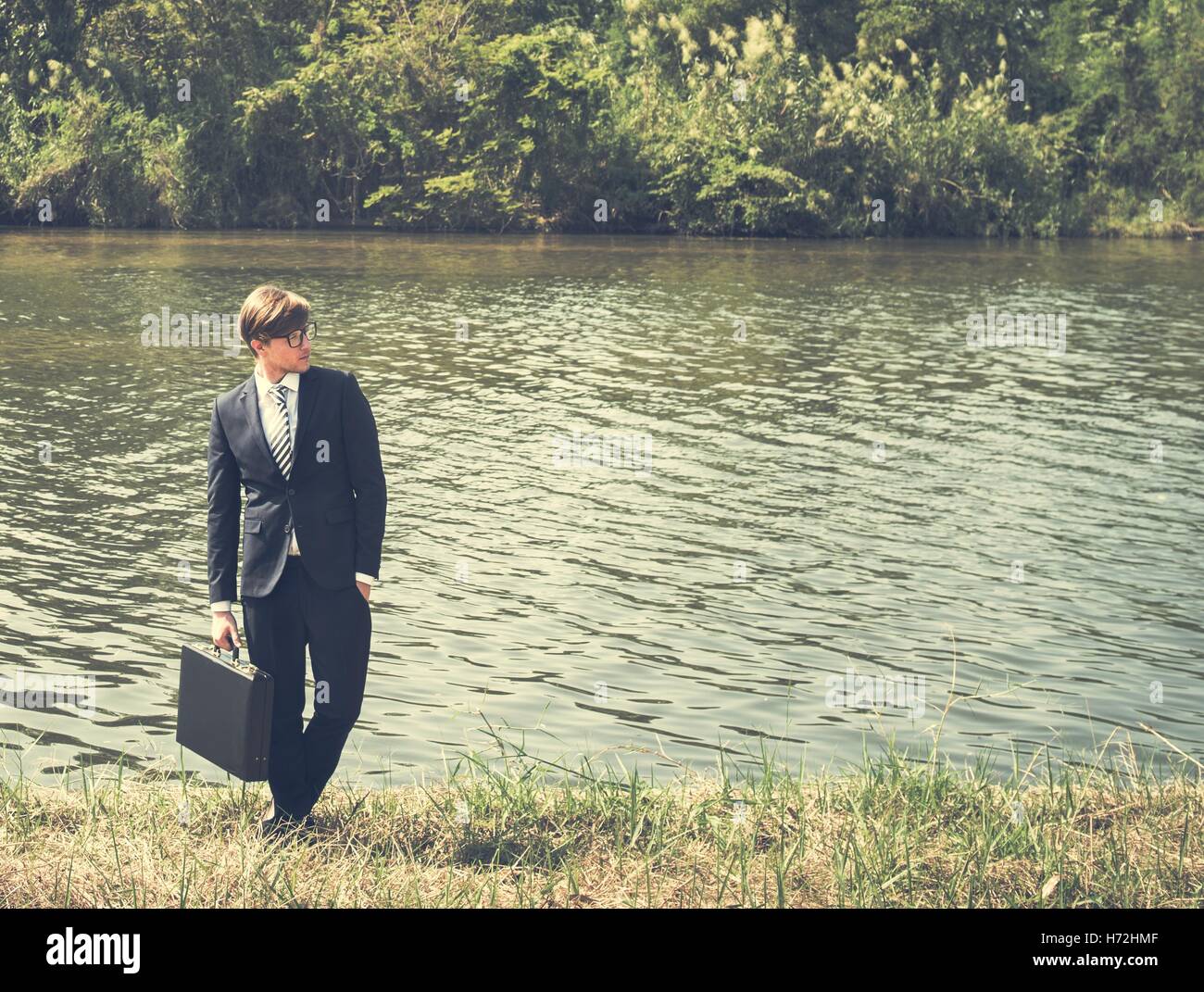 Businessman Aspiration Strategy Planning Vision Concept Stock Photo - Alamy