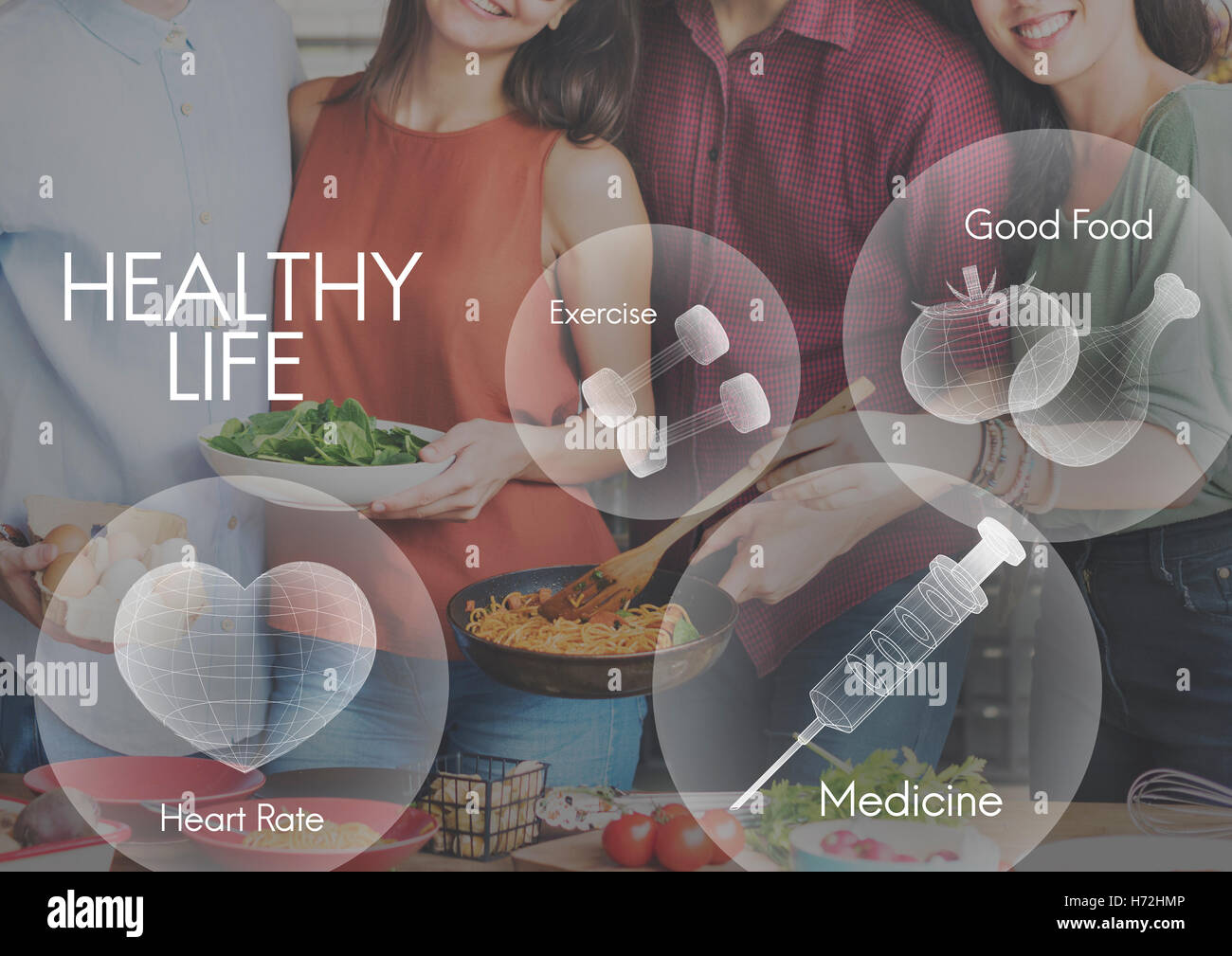 Healthcare Fitness Exercise Healthy Wellbeing Concept Stock Photo - Alamy