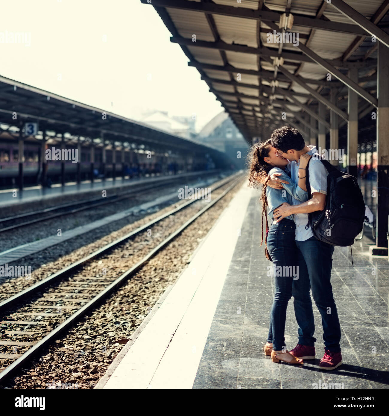 Couple Travel Destination Journey Togetherness Concept Stock Photo - Alamy