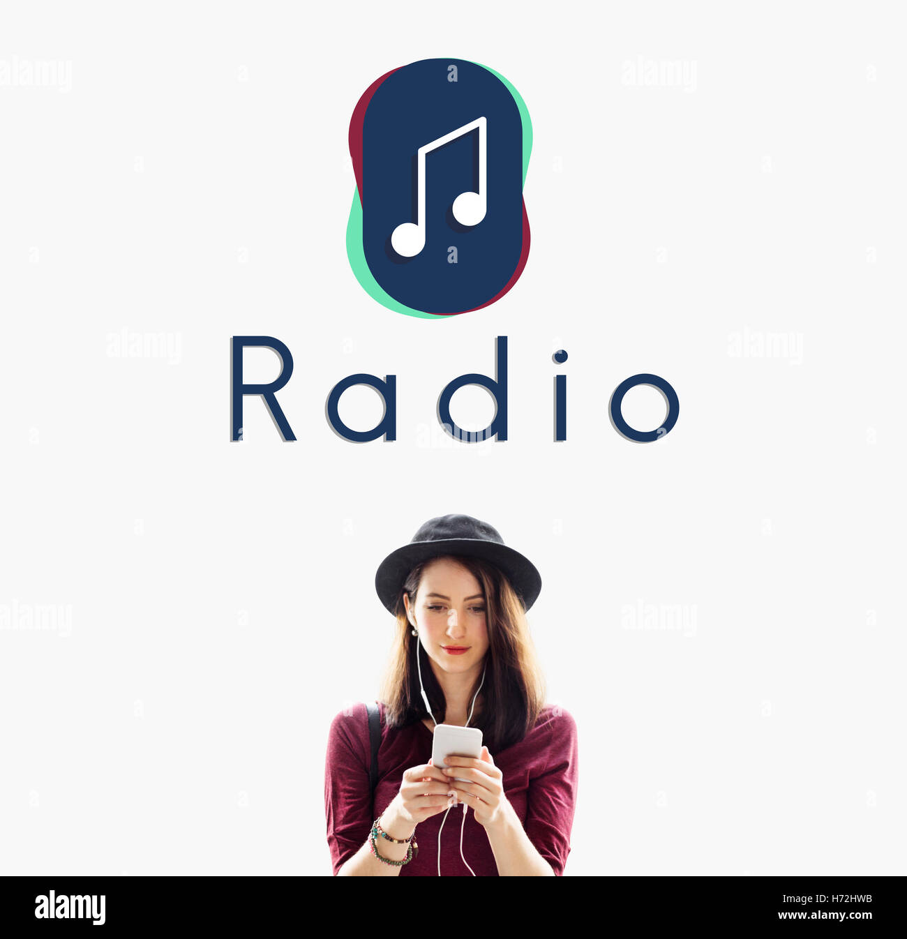 Music Note Entertainment Audio Graphic Concept Stock Photo - Alamy