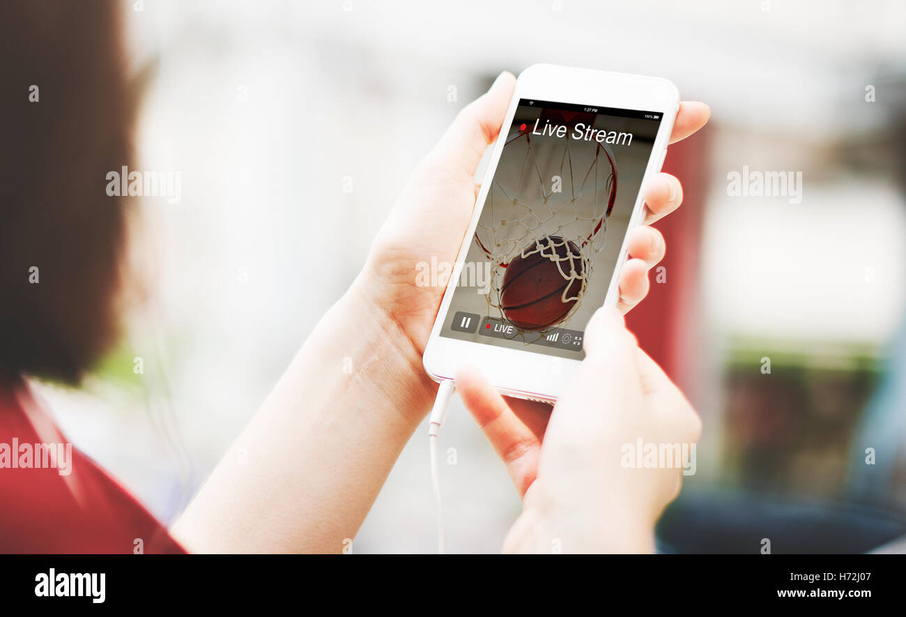 Live on stream hi-res stock photography and images - Alamy