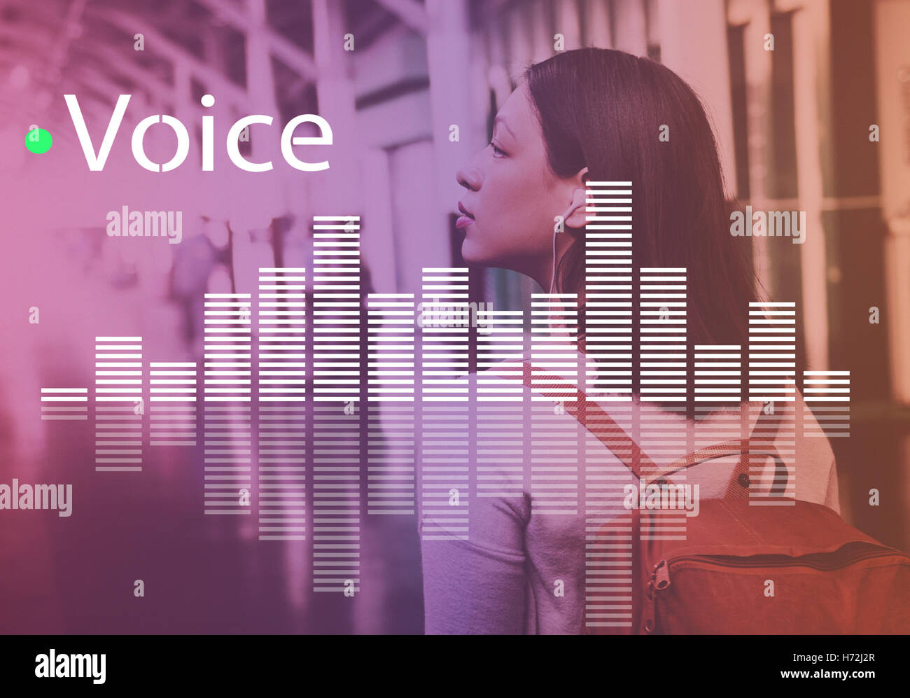 Music Audio Melody Wave Graphic Concept Stock Photo - Alamy