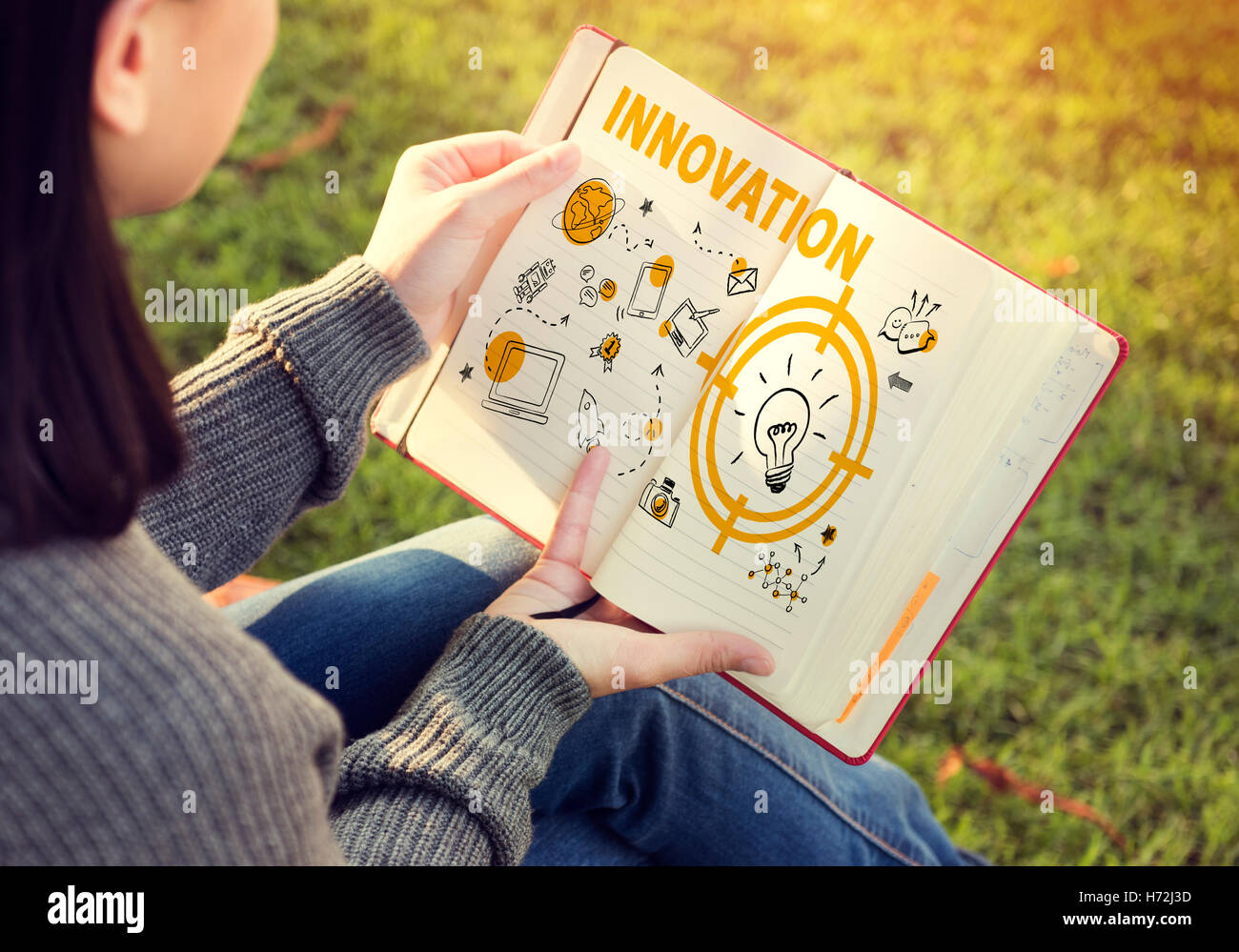 Vision Thinking Progress Invention Design Graphic Concept Stock Photo ...