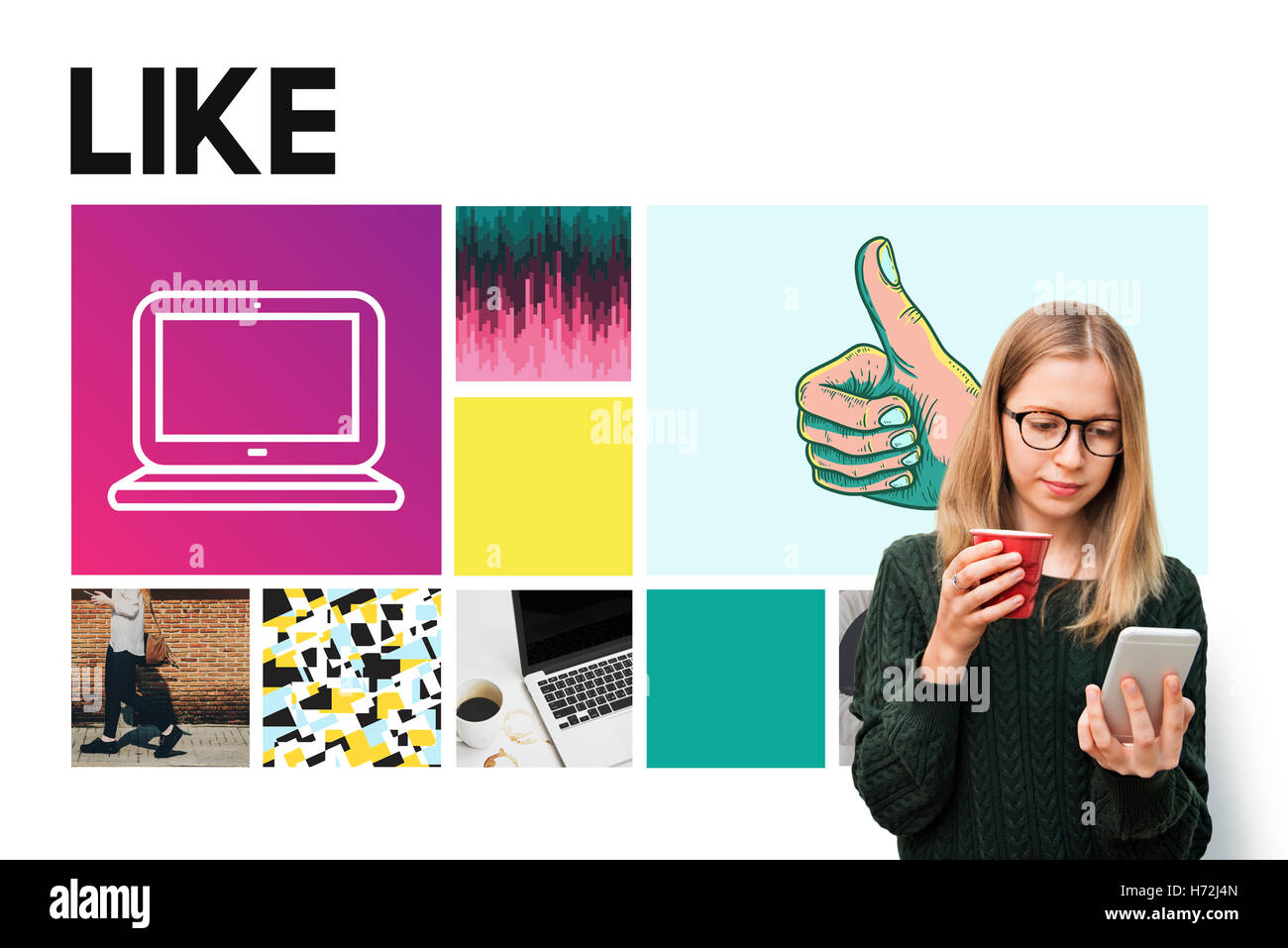 Girl communication Cut Out Stock Images & Pictures - Alamy