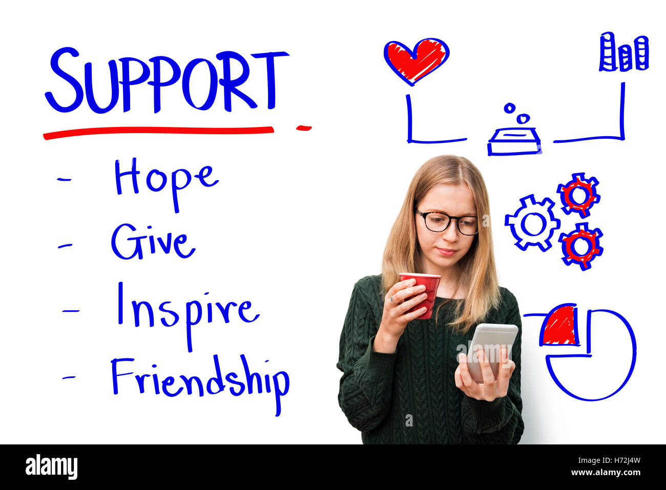 Support Care Assistance Help Concept Stock Photo - Alamy