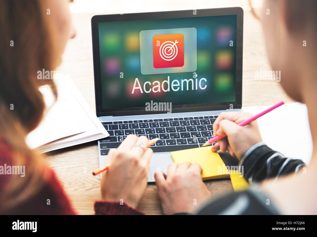 Academic E-Learning Education Online Application Concept Stock Photo ...