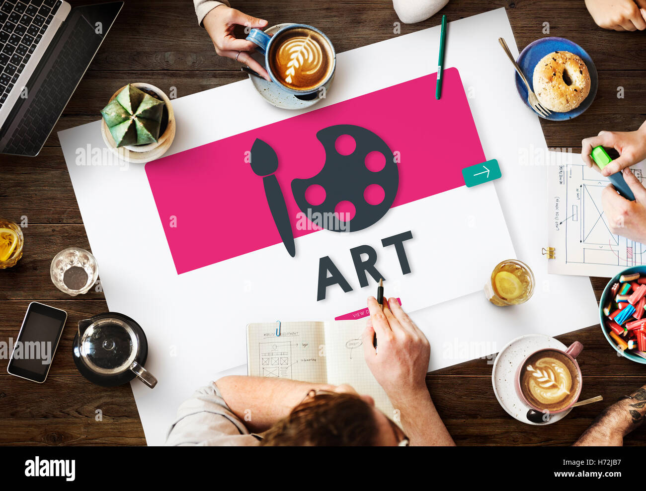 Art Paint Creative Creation Design Paint Drawing Concept Stock Photo ...
