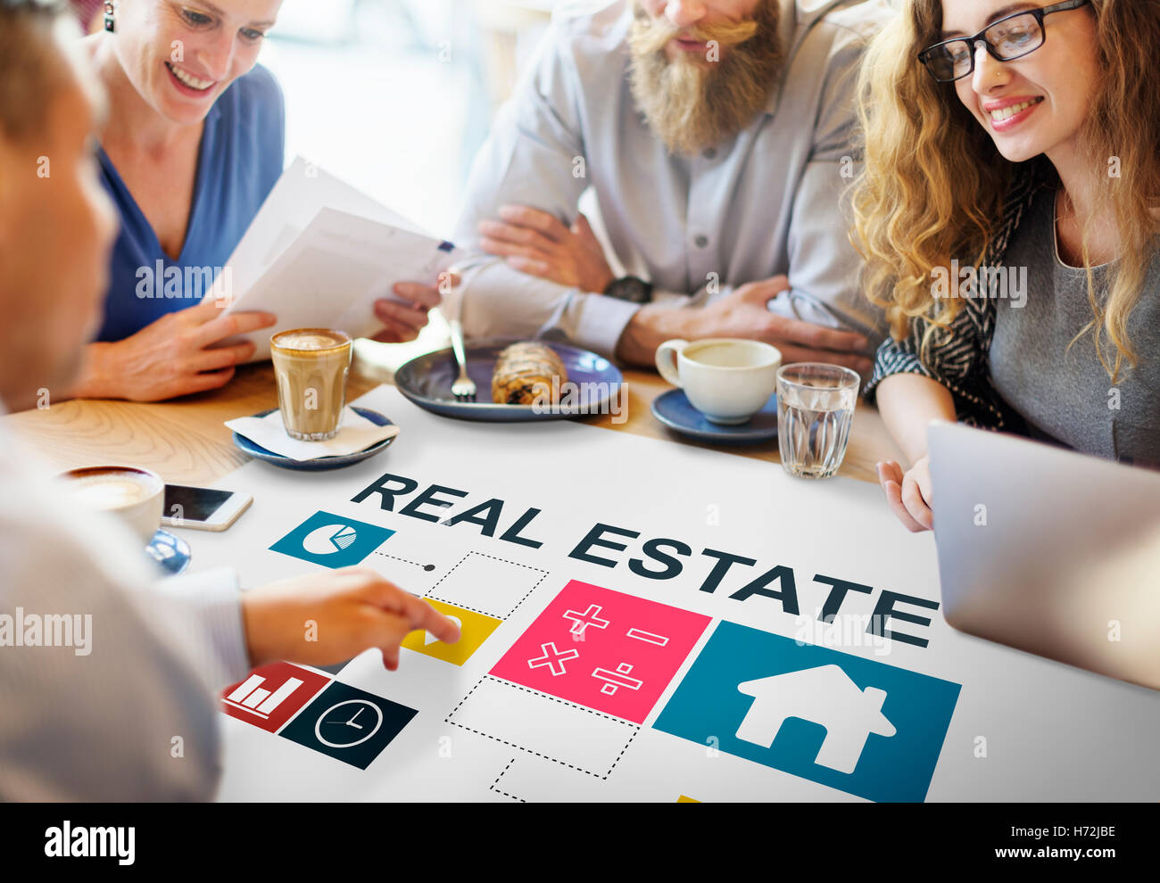 Real Estate Business Work Money Concept Stock Photo - Alamy