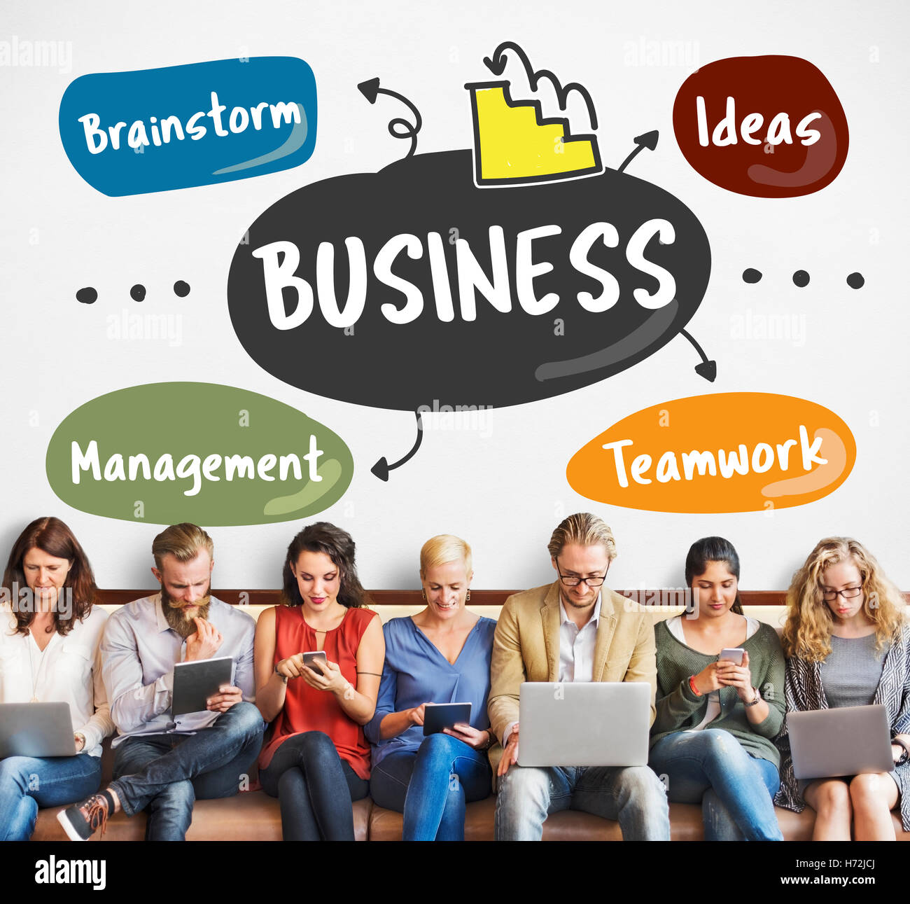 Business Brainstorm Management Ideas Company Concept Stock Photo - Alamy