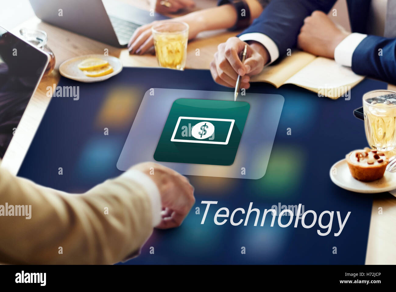 Electronic E-Banking Investment Economics Concept Stock Photo - Alamy