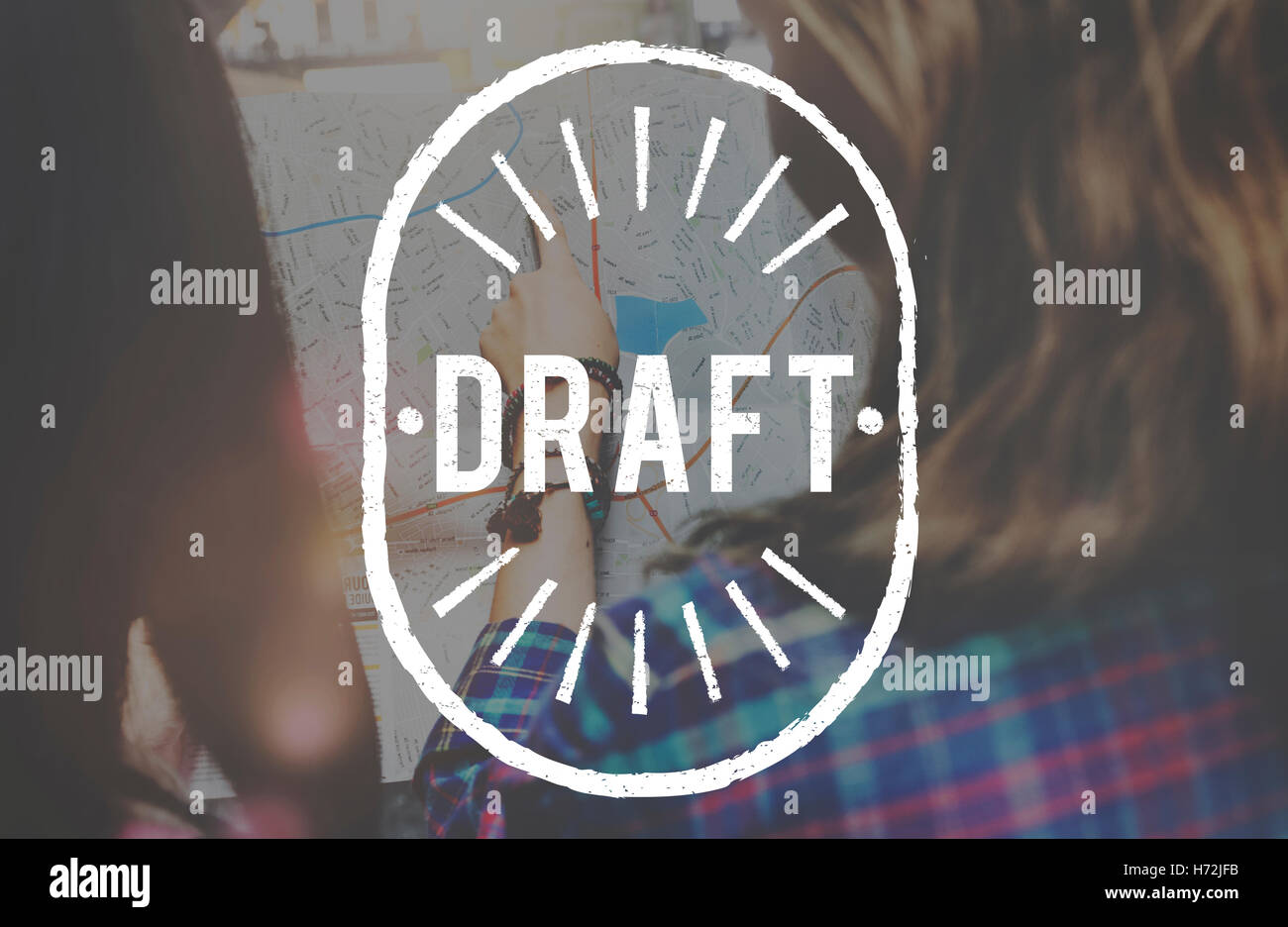 Draft Design Line Outline Sketch Style Graphic Concept Stock Photo - Alamy