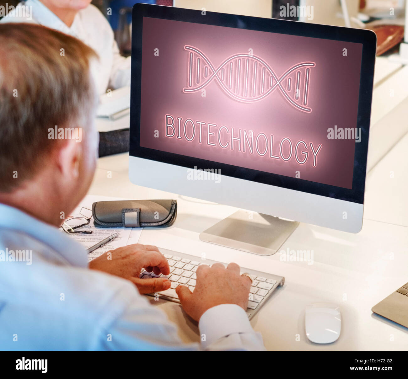 DNA Helix Life Science Graphic Concept Stock Photo - Alamy