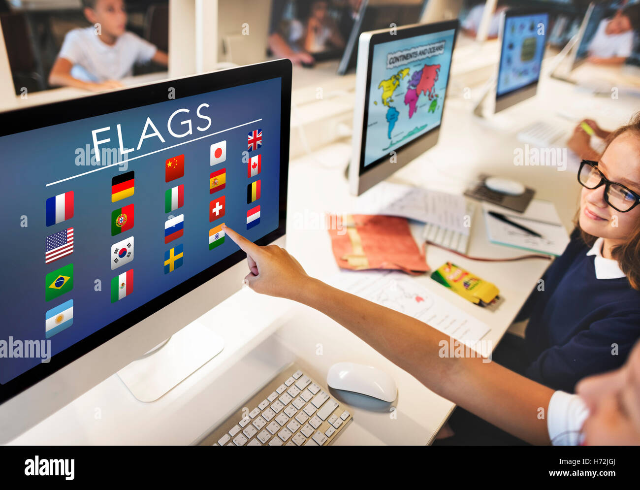 Flag Countries Foreign International Symbol Concept Stock Photo - Alamy