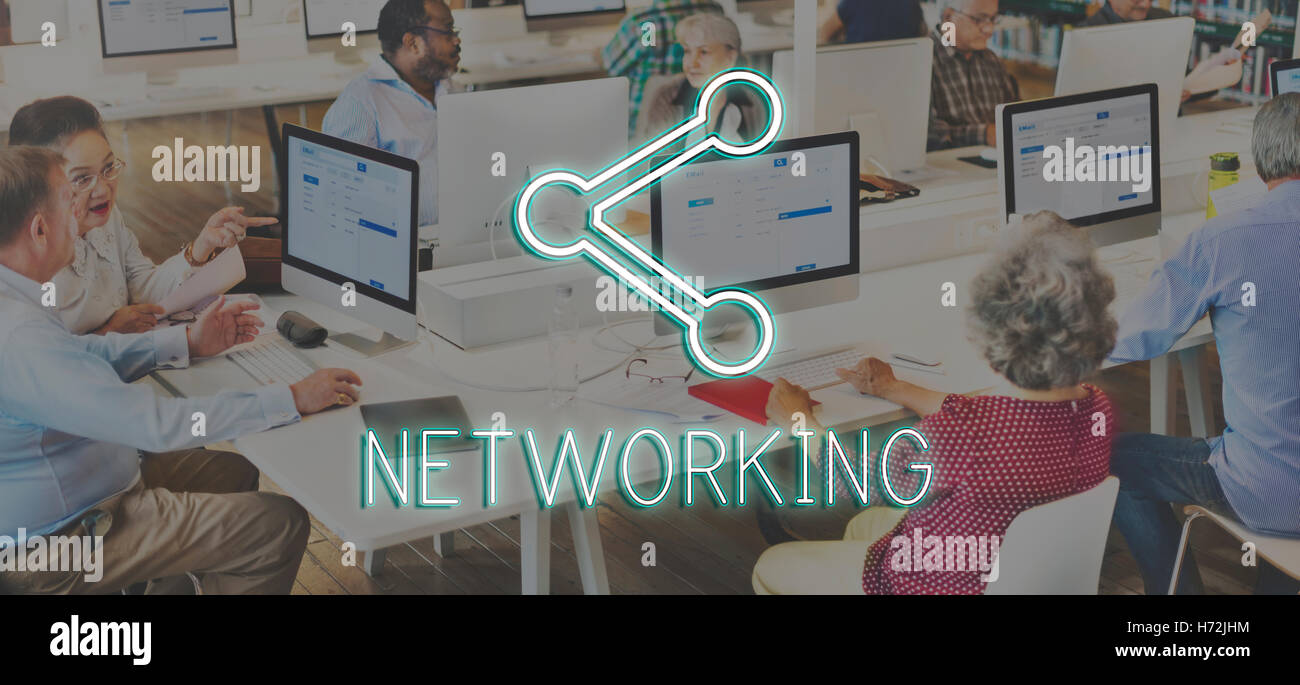 Communication connection network online hi-res stock photography and ...