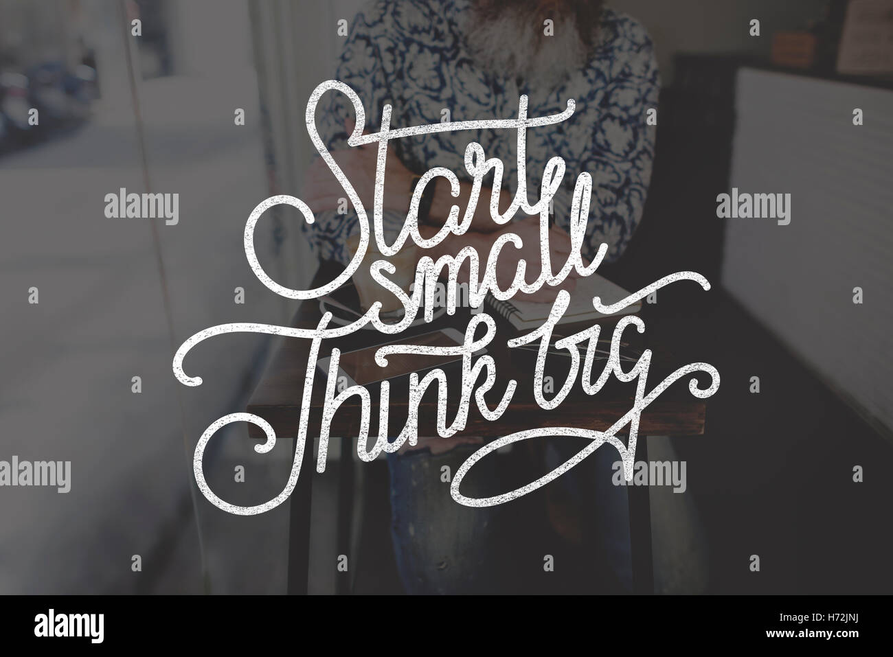 Start Small Think Big Ideas Creativity Aspirations Concept Stock Photo ...