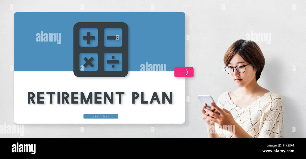 Retirement Plan Accounting Calculating Concept Stock Photo - Alamy