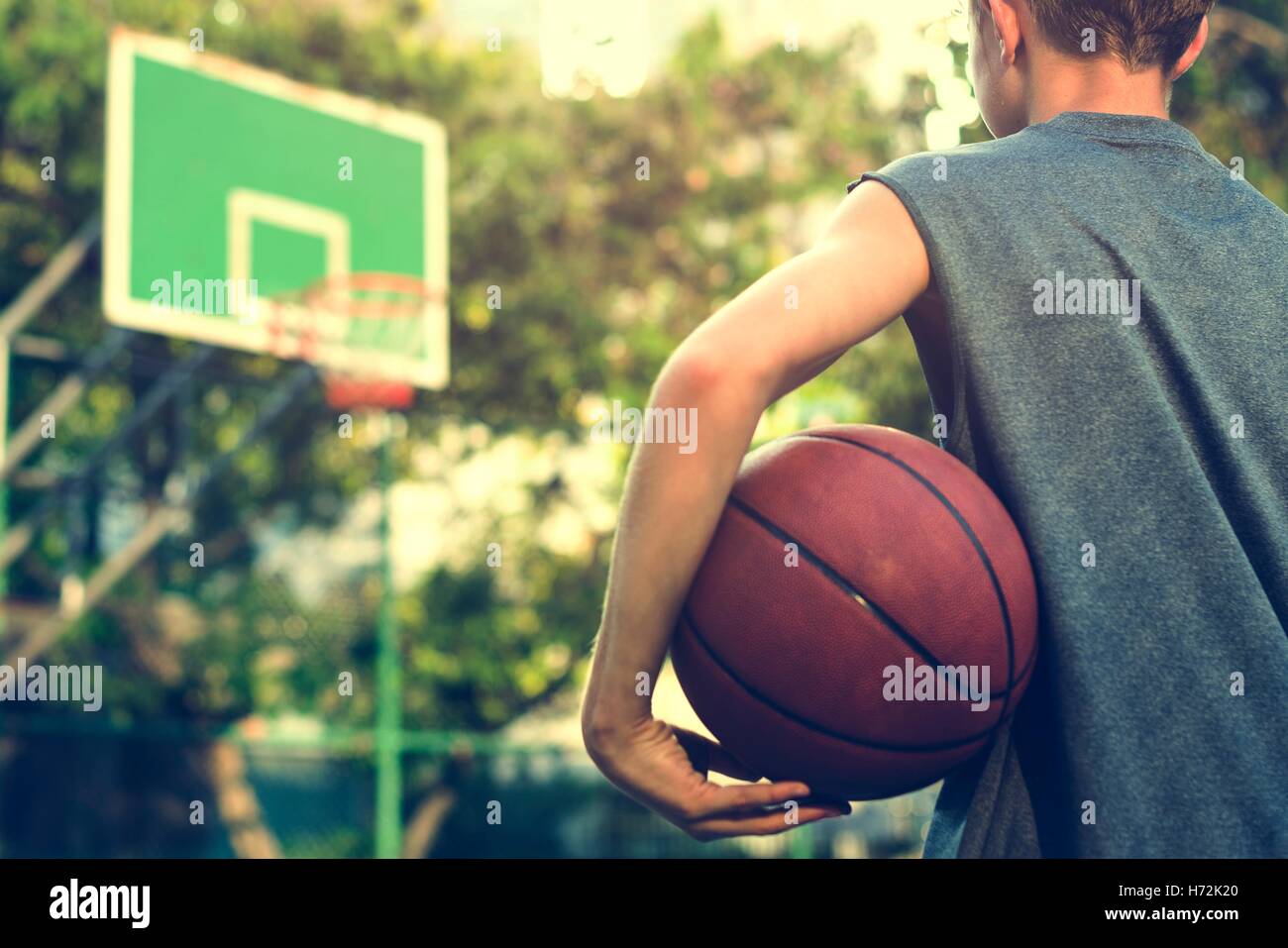 Basketball Athlete Sport Skill Playing Exercise Concept Stock Photo - Alamy