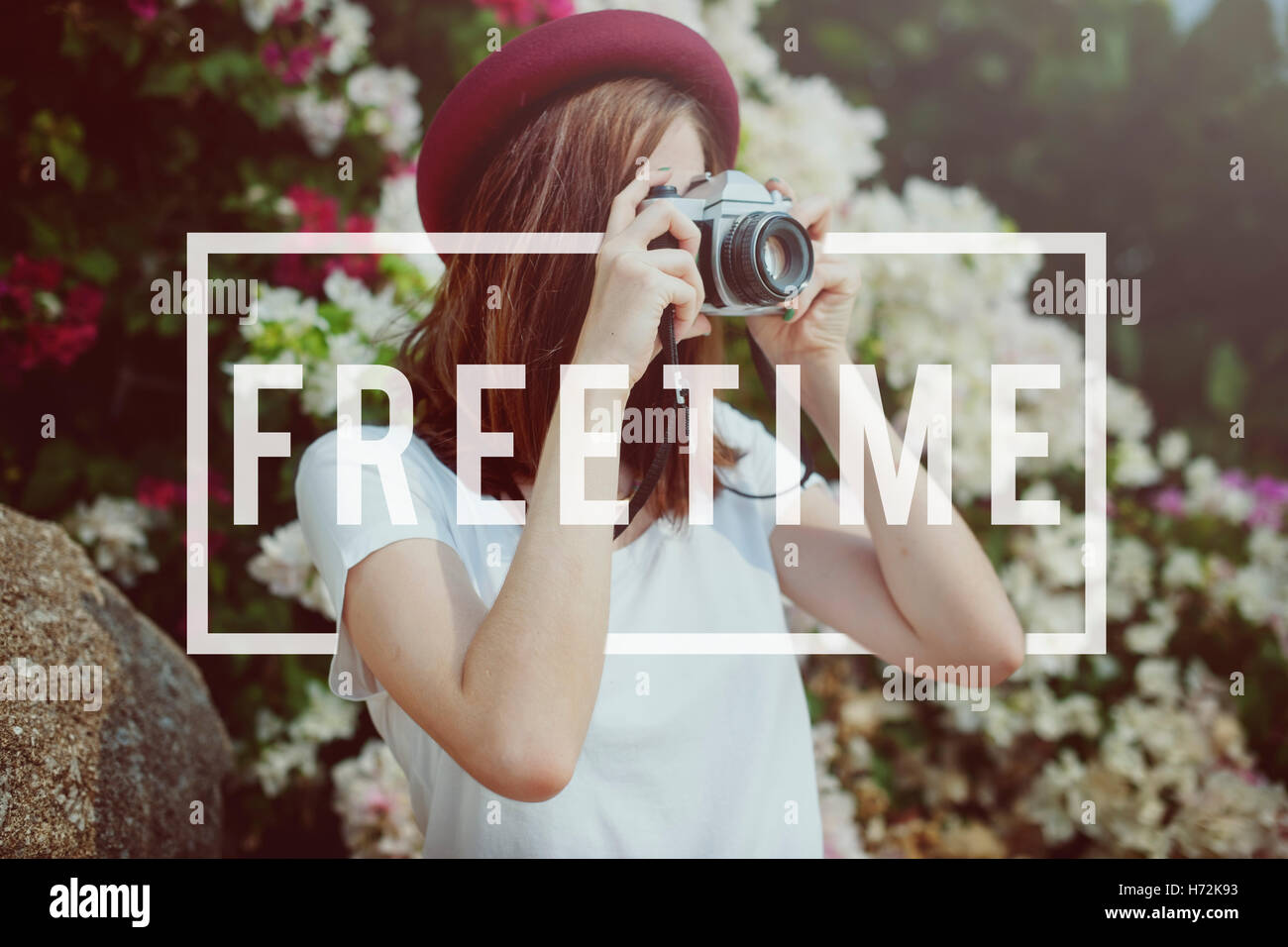 Free Time Freedom Break Emancipated Harmony Relaxation Concept Stock ...