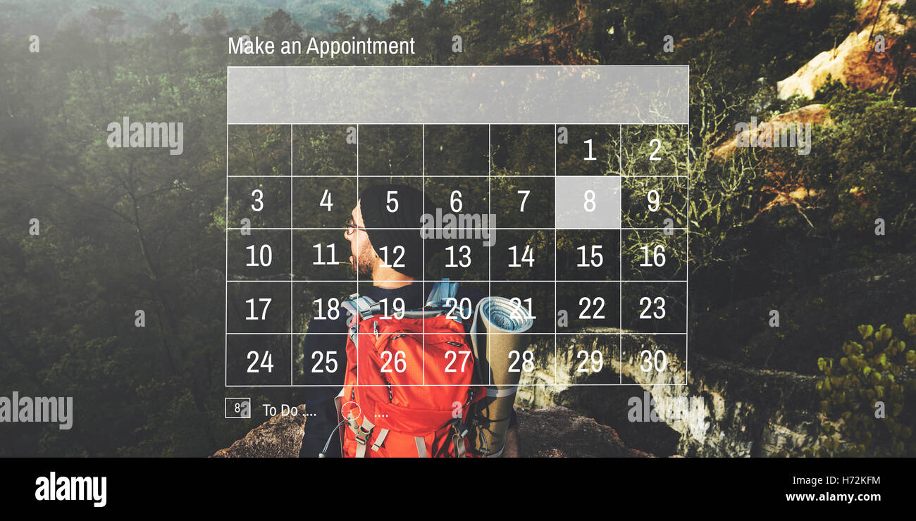 Calendar Appointment Schedule Reminder Planning Concept Stock Photo - Alamy