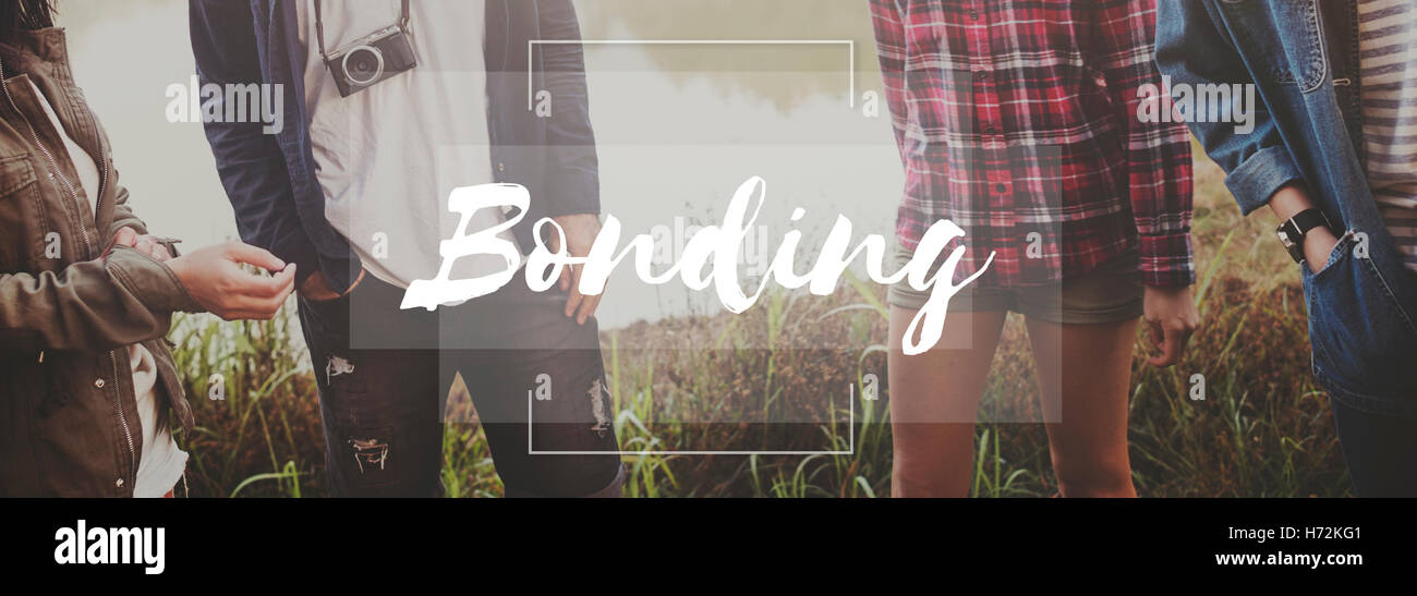 Bonding Better Together Unity Family Friends Concept Stock Photo - Alamy