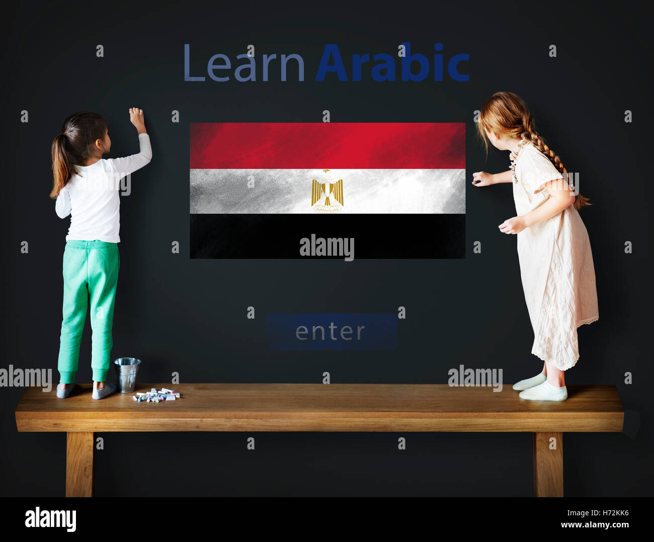 Learn Arabic Language Online Education Concept Stock Photo - Alamy