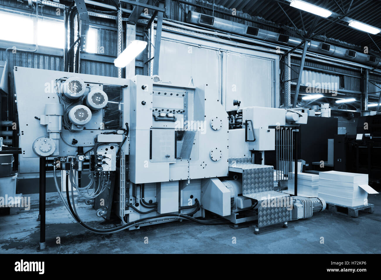 The equipment for a print in a modern printing house Stock Photo - Alamy