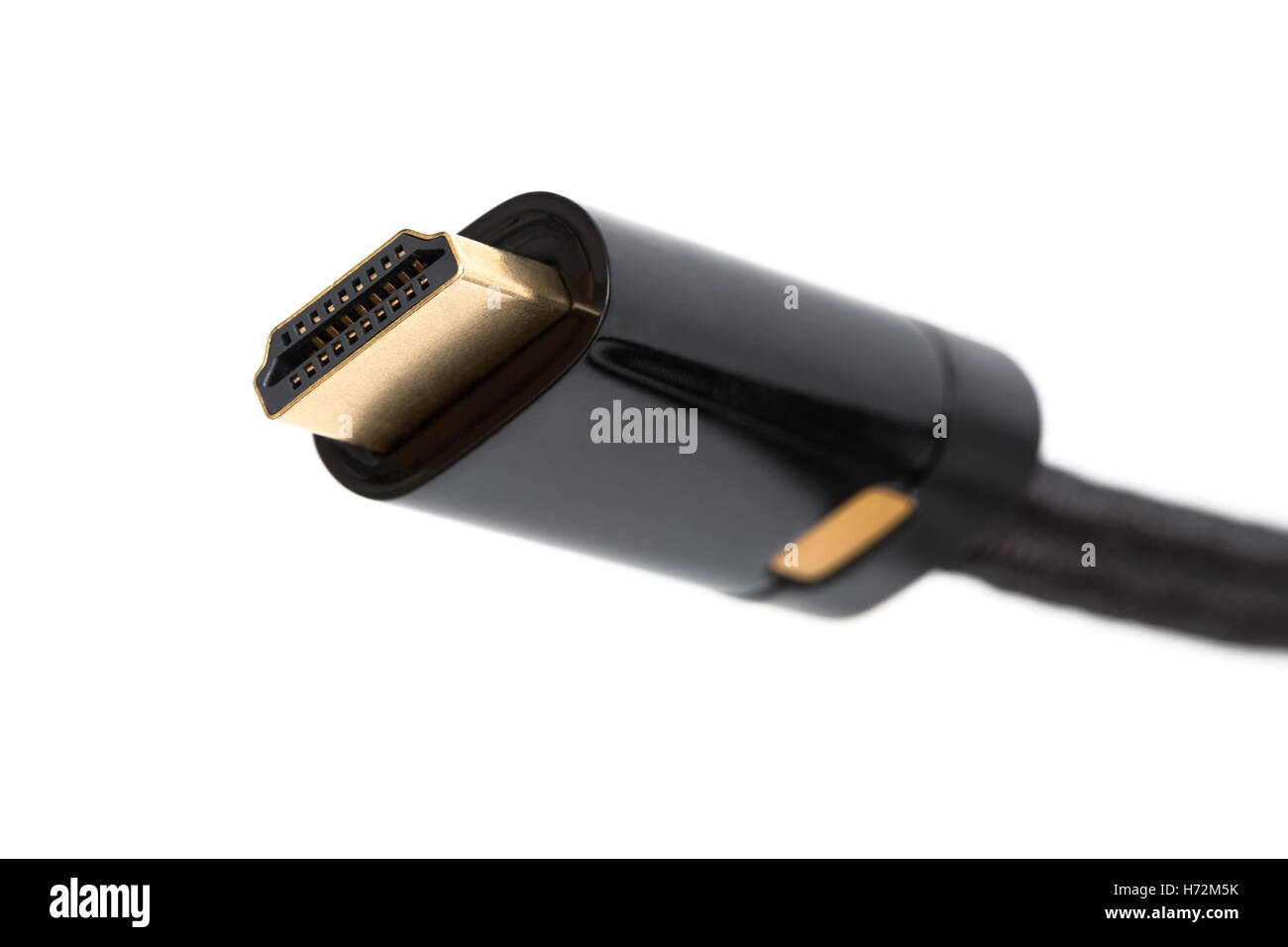 hdmi cable on a white background Stock Photo - Alamy