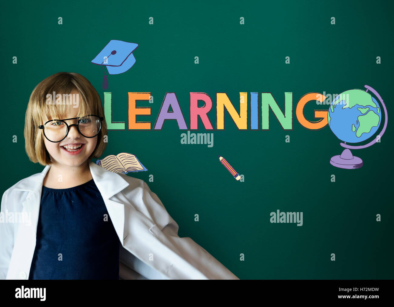 School Academic Learning Kids Graphic Concept Stock Photo - Alamy