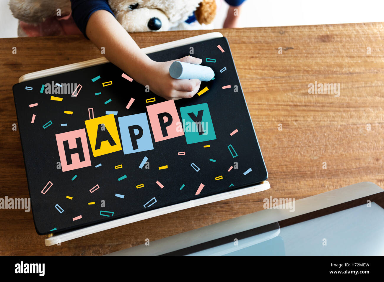 Enjoy Happy Imagination Kids Concept Stock Photo - Alamy