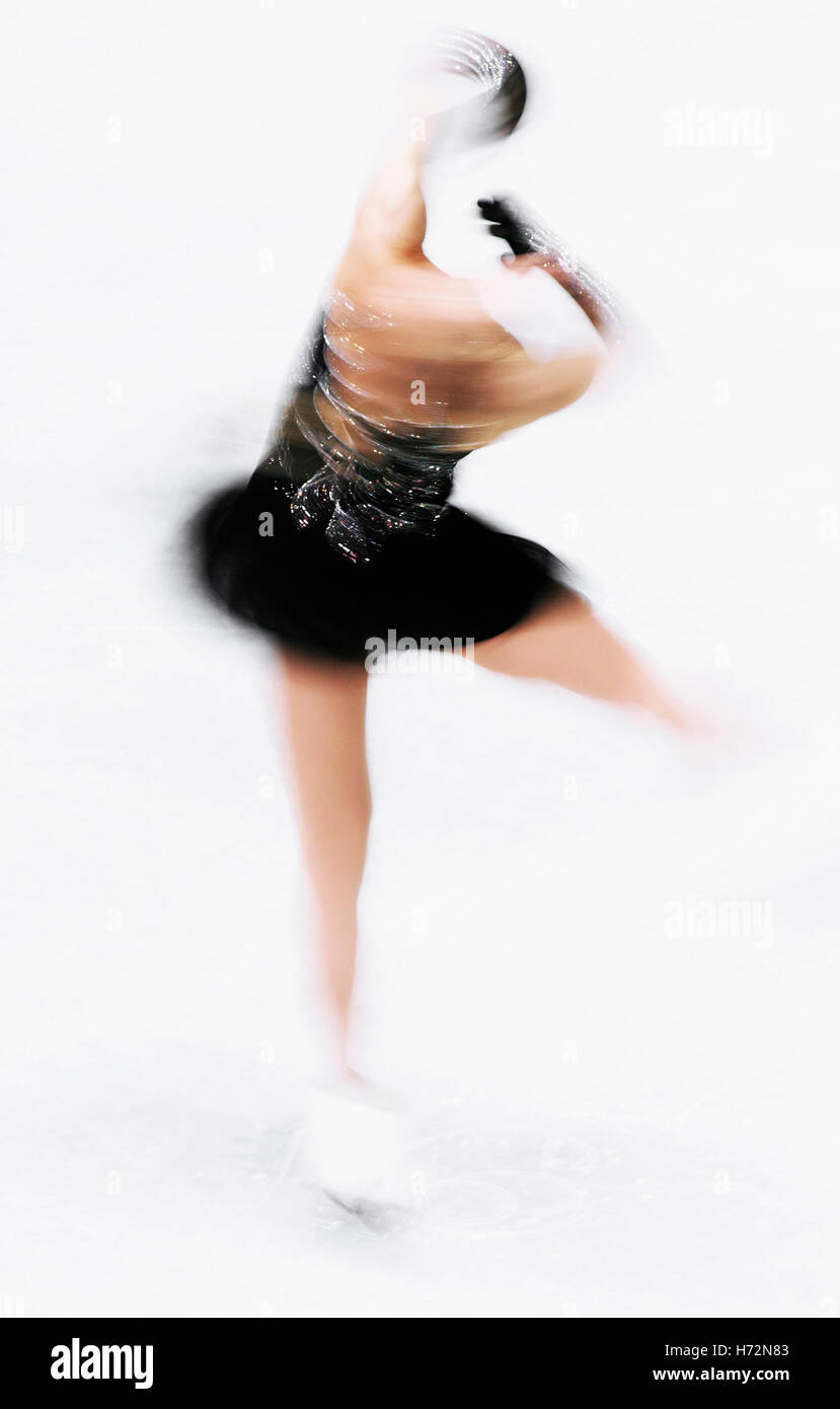 Ice skater spin hi-res stock photography and images - Alamy