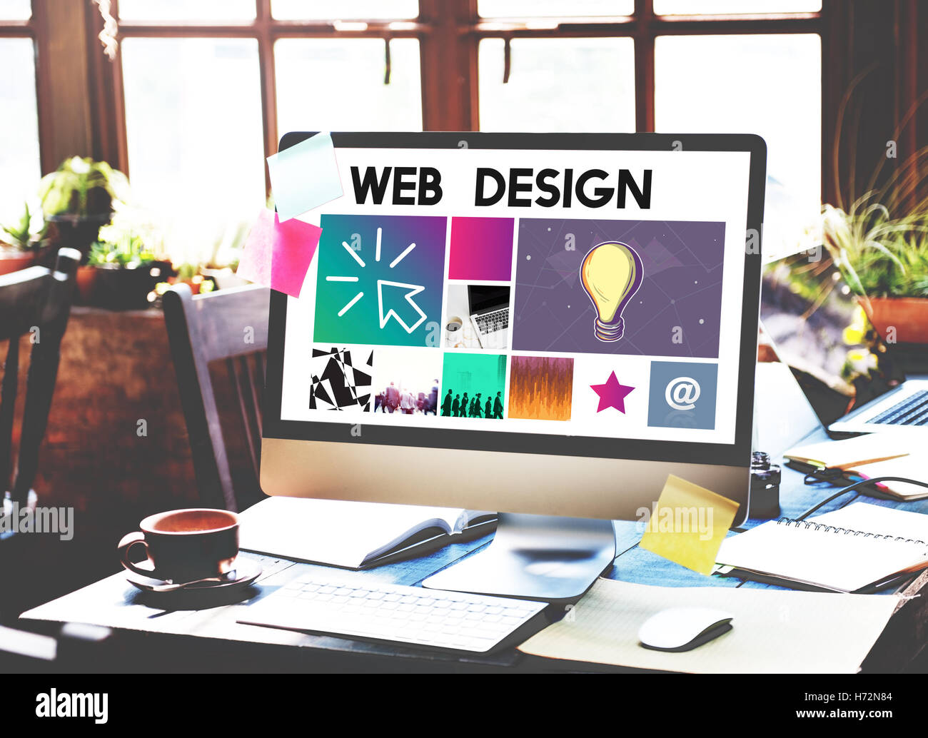 Website Design UI Software Media WWW Concept Stock Photo - Alamy