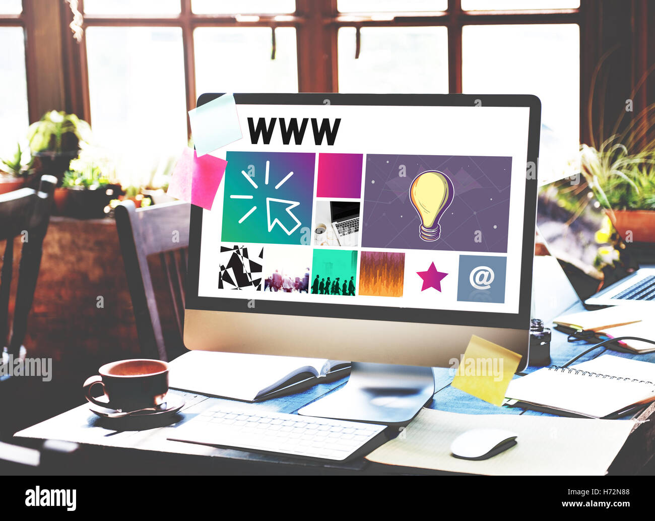 Website Design UI Software Media WWW Concept Stock Photo - Alamy