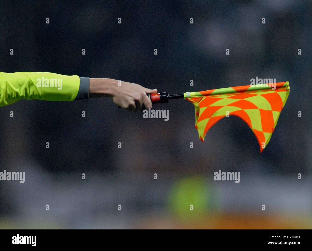 Flag of the linesman Stock Photo - Alamy