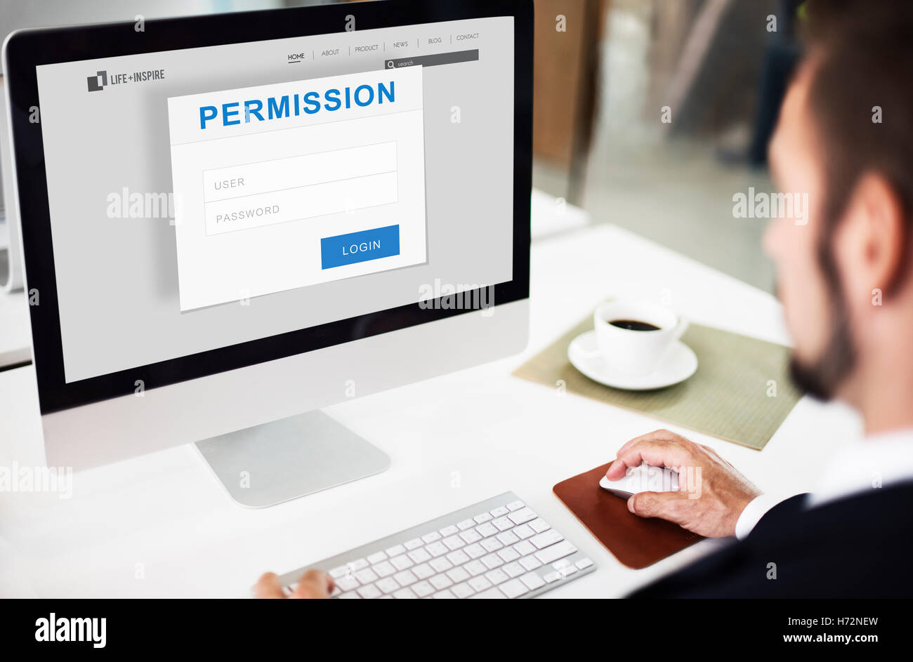 Permission Authorization Accessible Security Concept Stock Photo - Alamy
