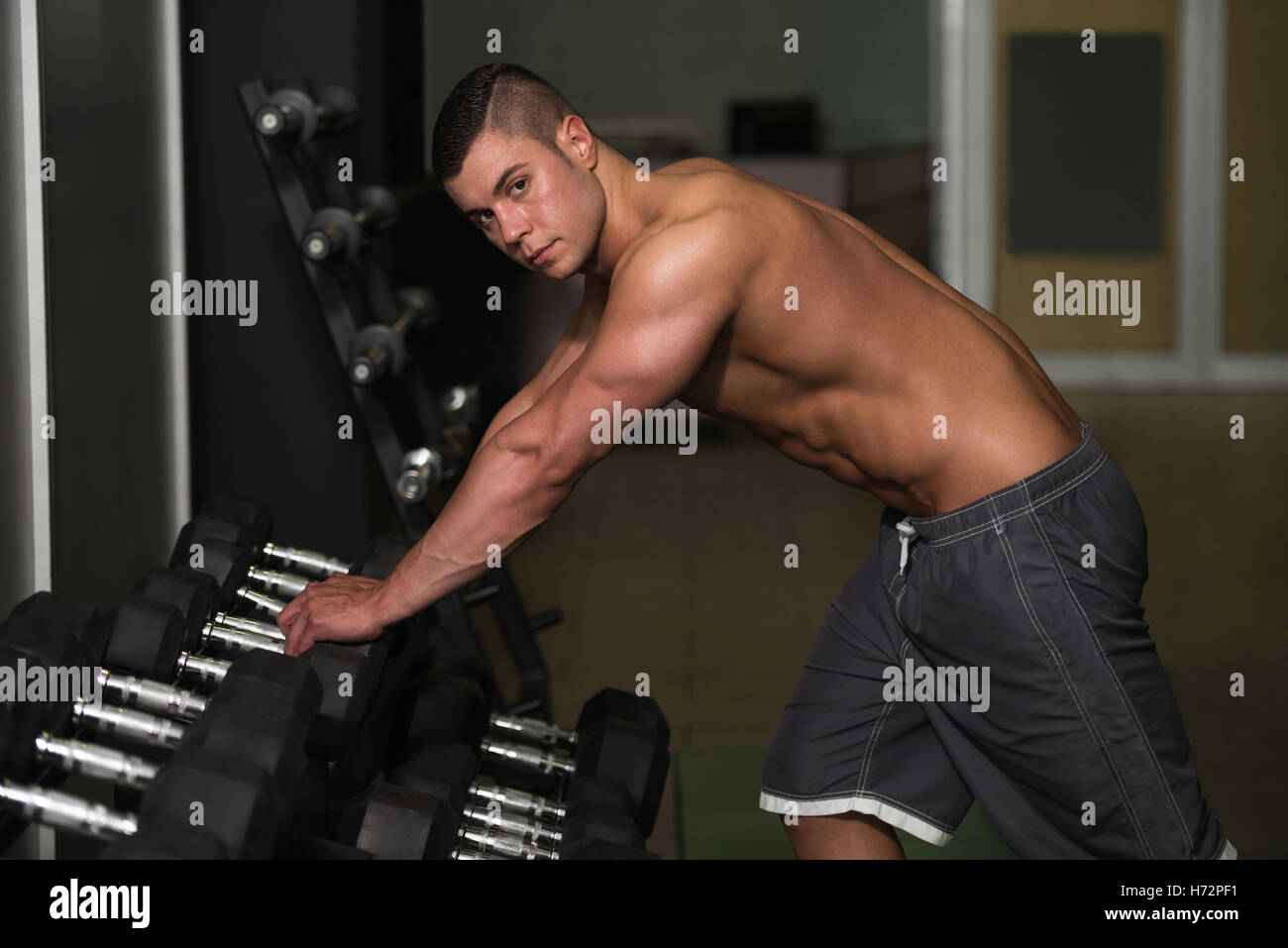 Good Looking And Attractive Young Man With Muscular Body Relaxing In ...