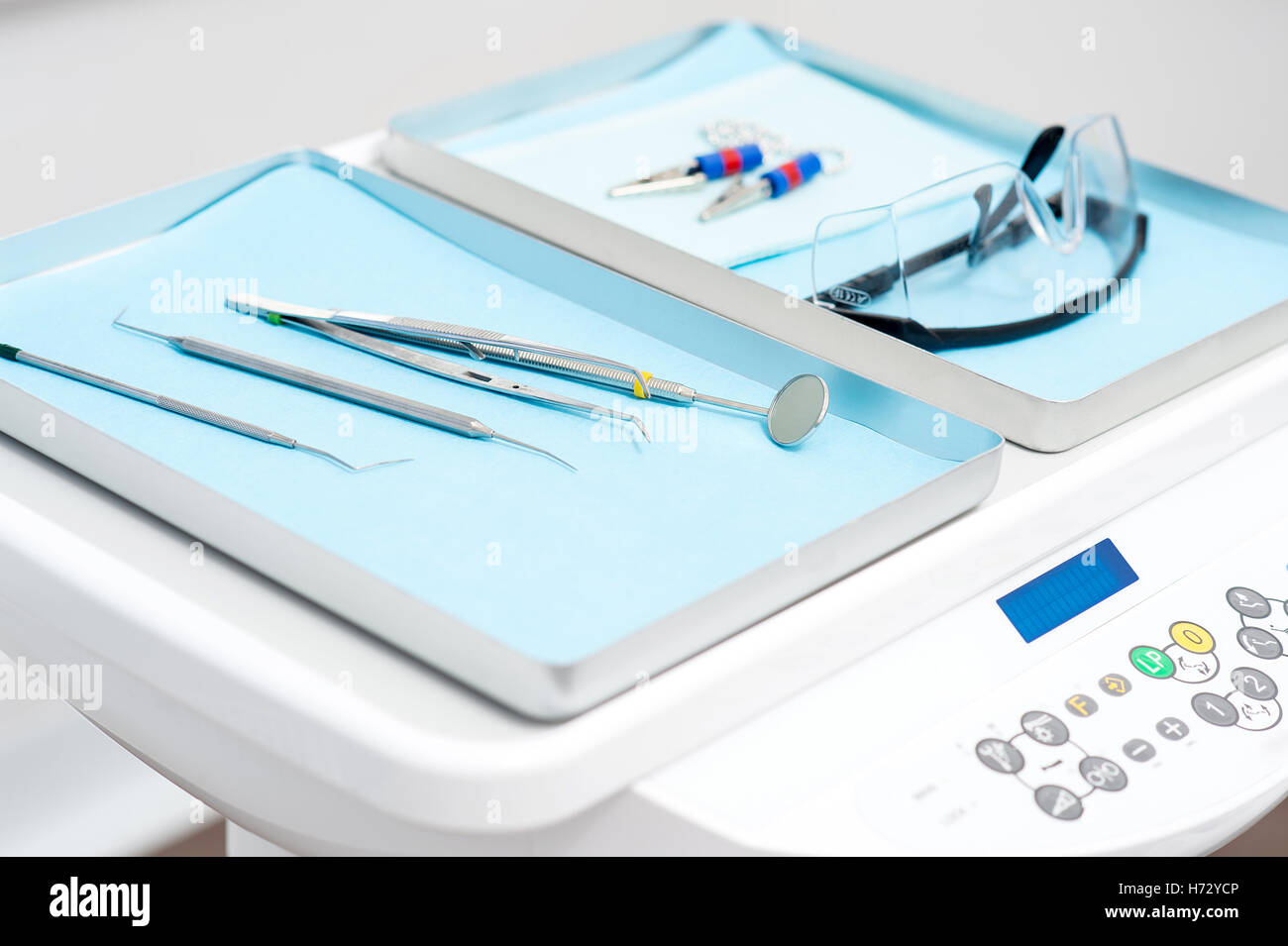 tools objects health medicinally medical closeup dentist steel metal ...