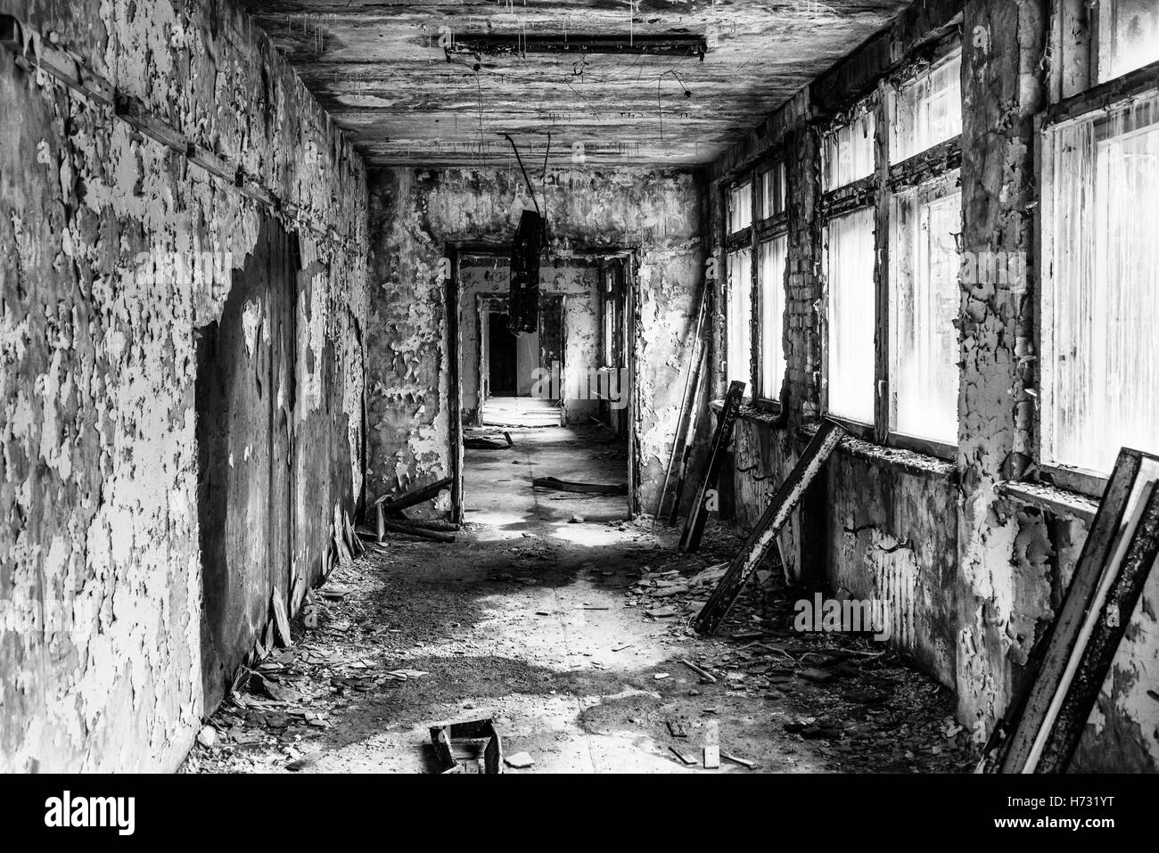 Devastation chernobyl Black and White Stock Photos & Images - Alamy