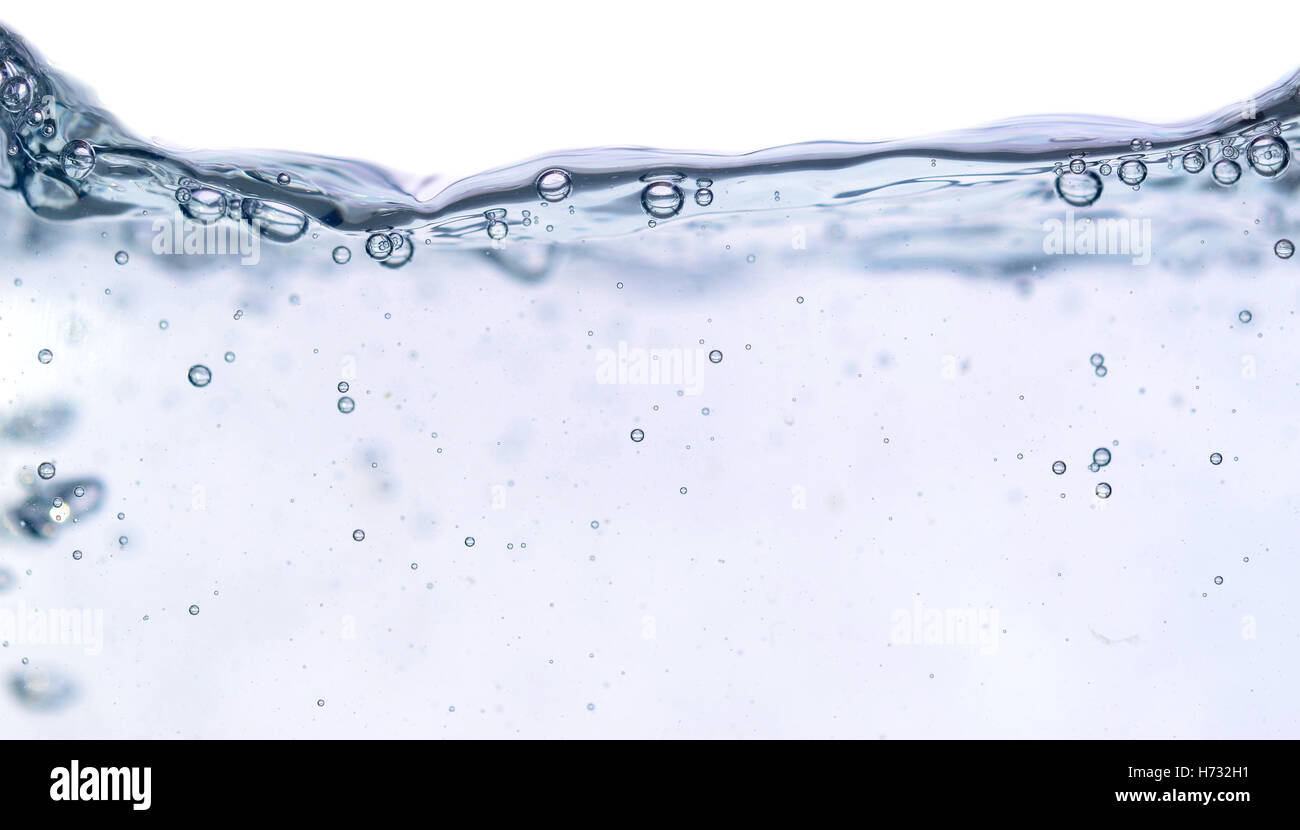 fresh flowing water against white Stock Photo - Alamy