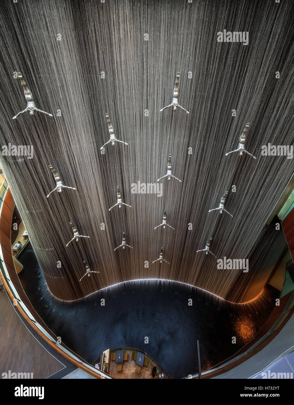 Famous Waterfall with in Dubai Mall, UAE Stock Photo - Alamy