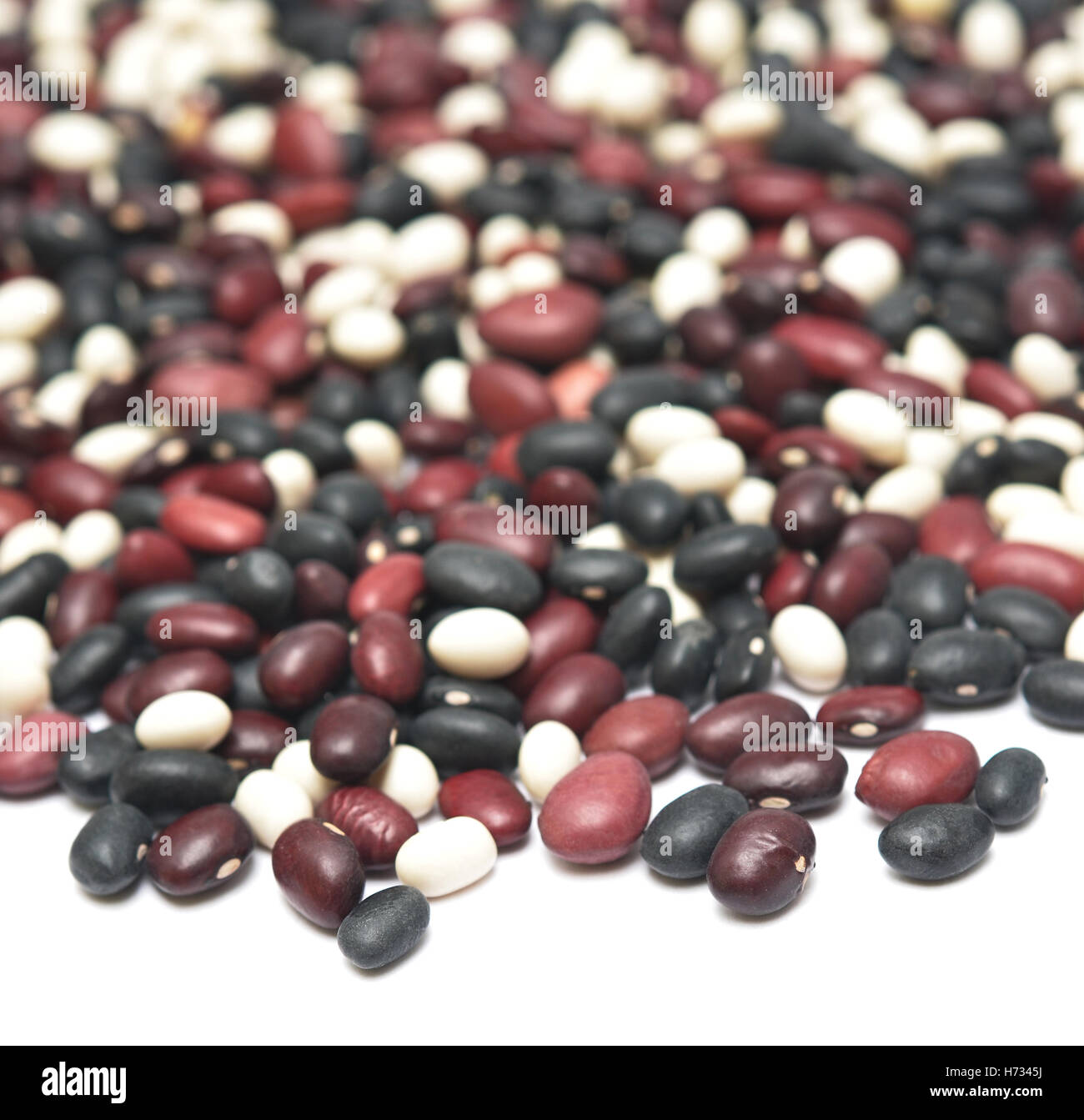 beans isolated on white background Stock Photo - Alamy