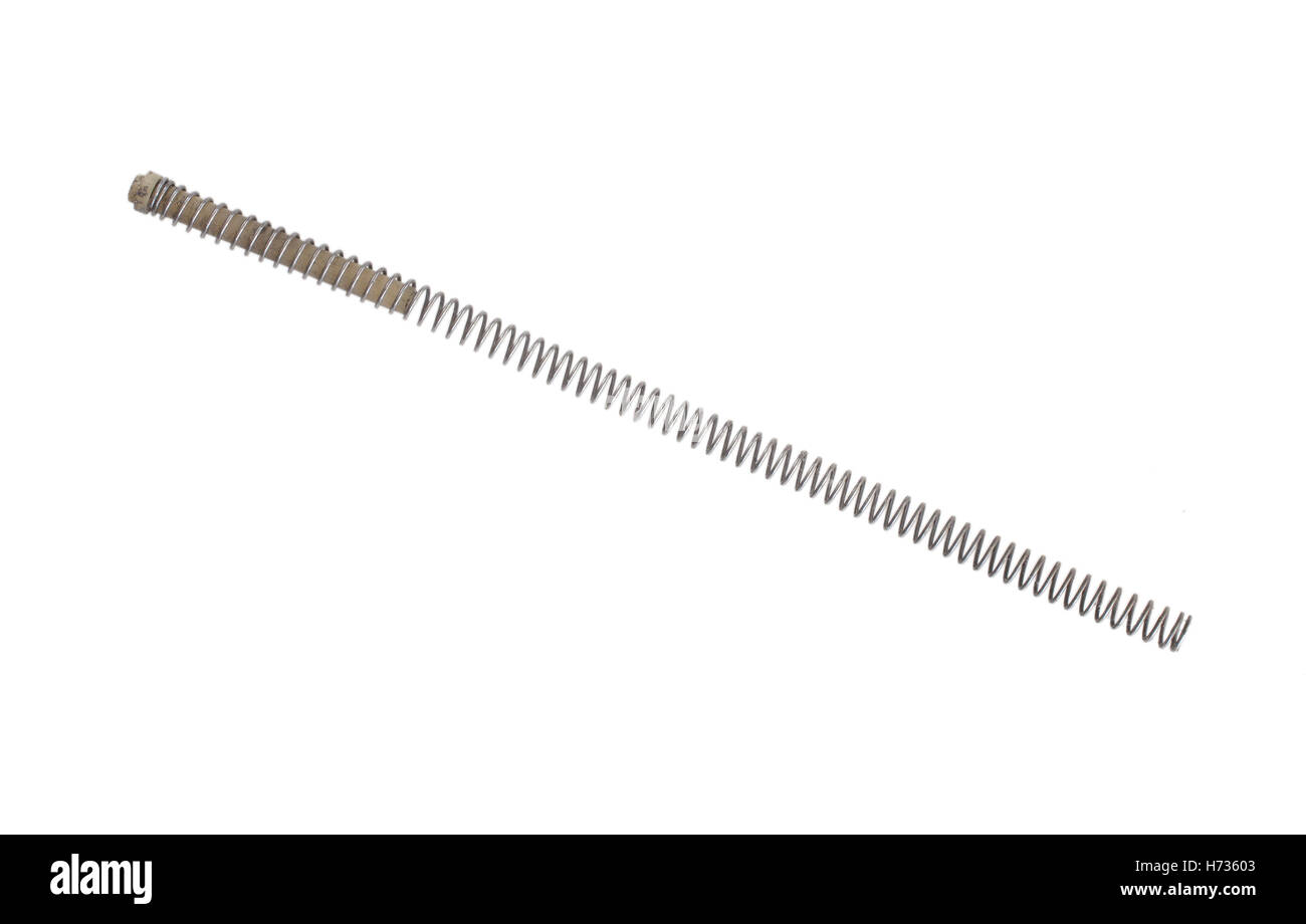 Isolated spring and insert that run a bolt in a semi automatic gun ...