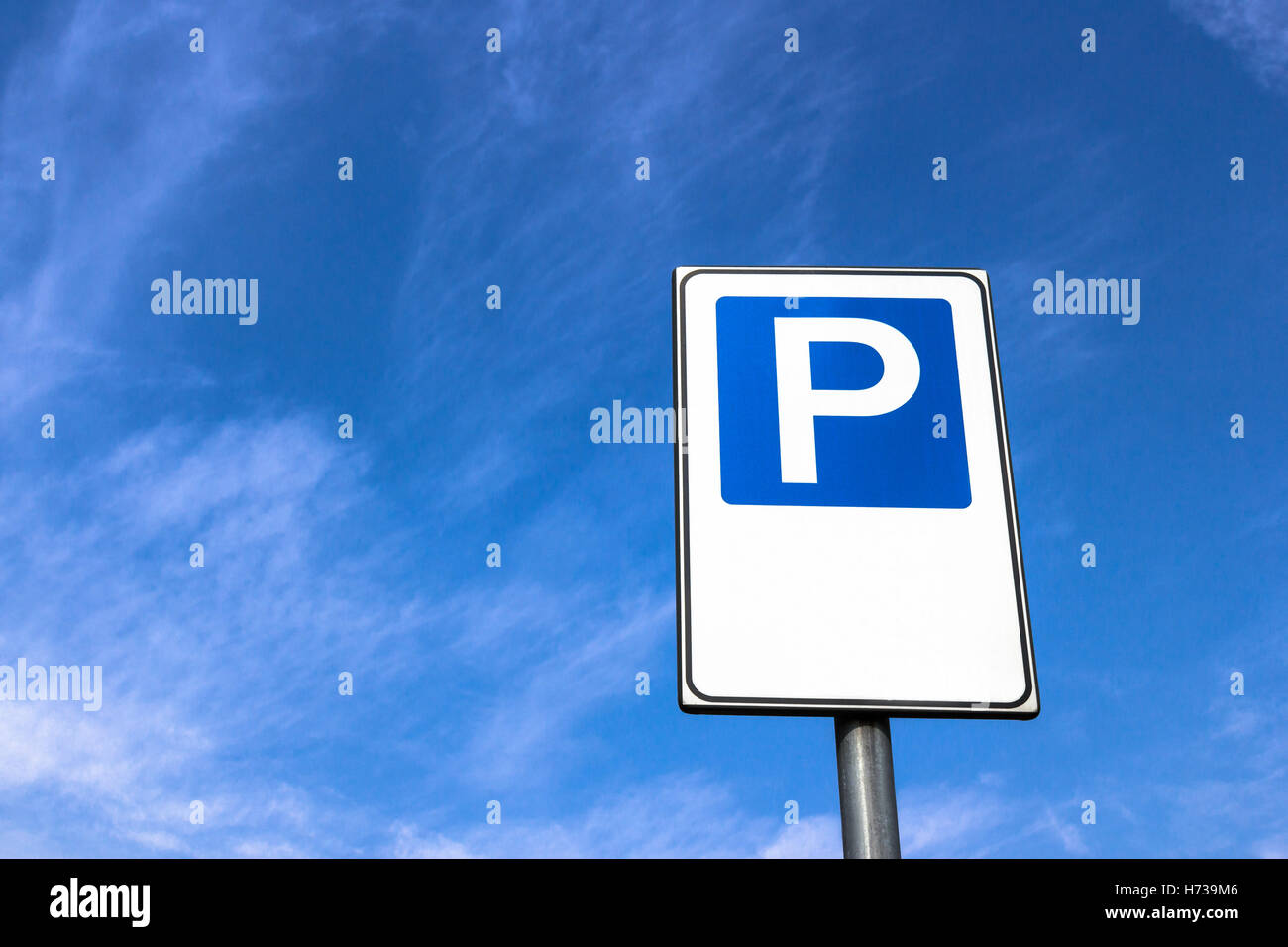Car park warning sign hi-res stock photography and images - Alamy