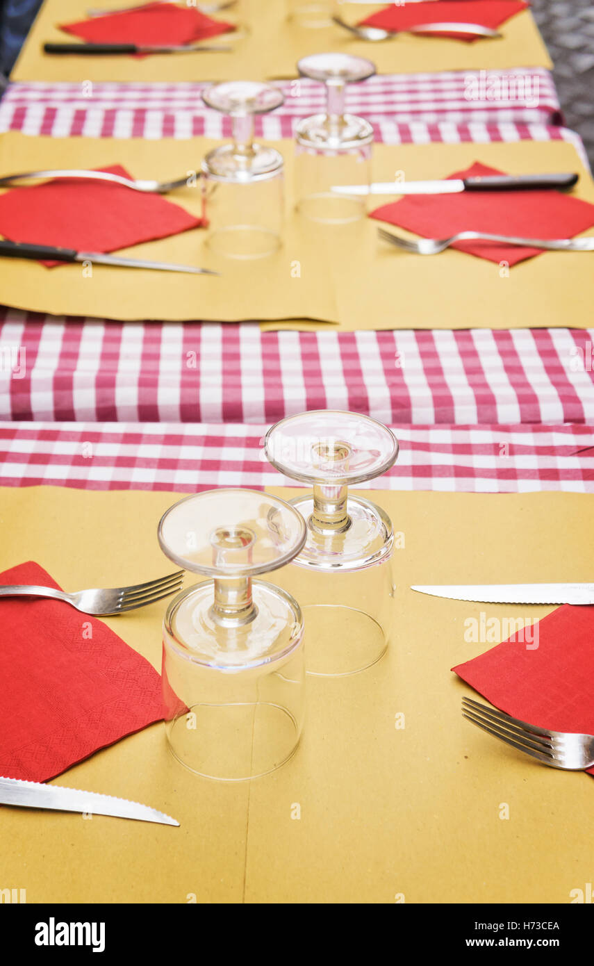 Traditional Mediterranean Restaurant Table With Copy Space Stock Photo traditional-mediterranean-restaurant-table-with-copy-space-stock-photo