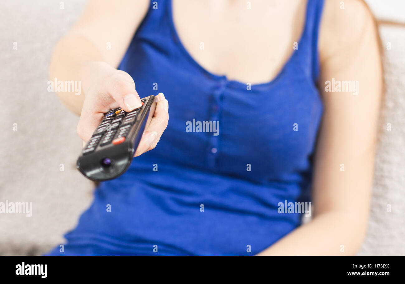 button remote technology television tv televisions control choice girl ...